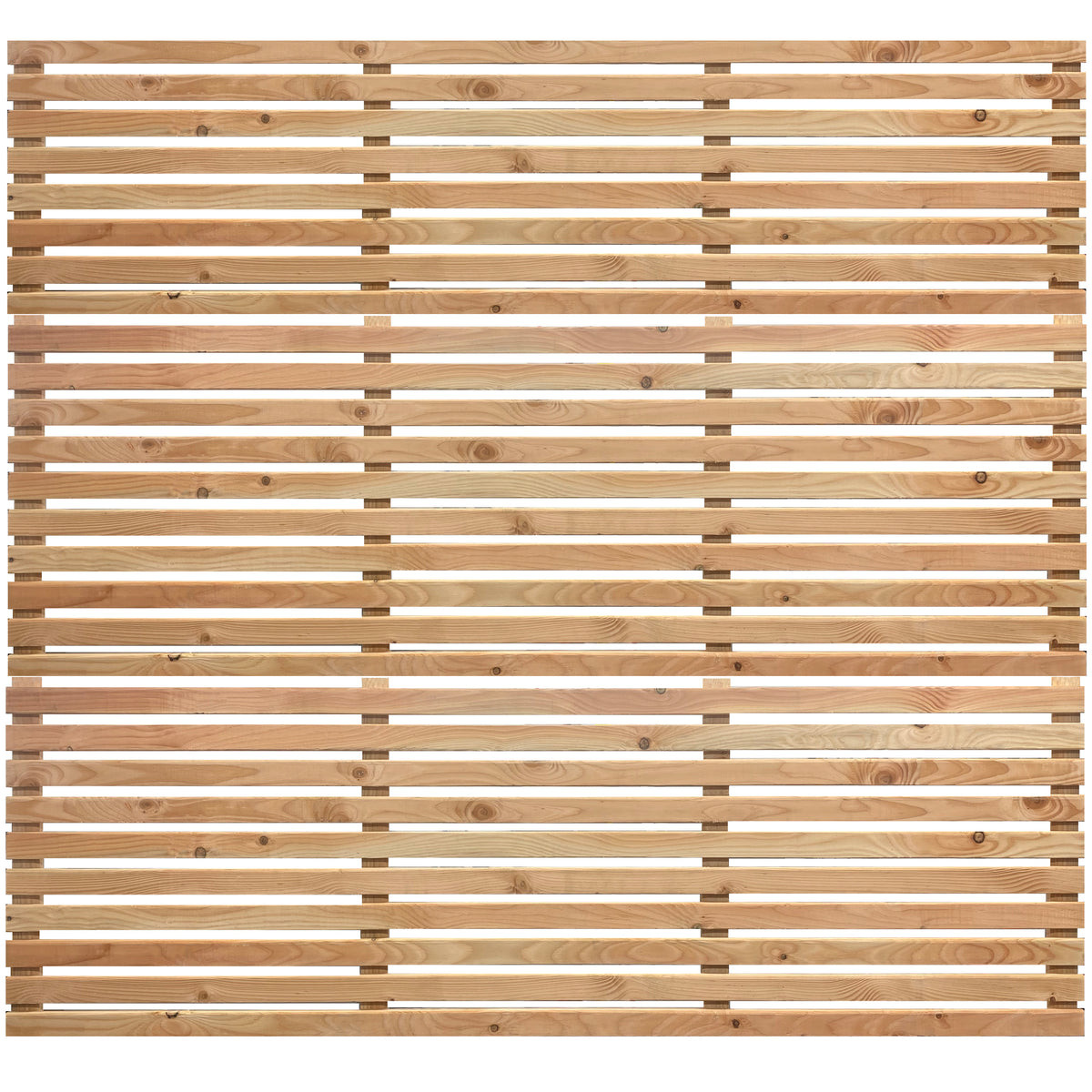 Larch Fencing | Larch Slatted Fence Panels – Ruby Group