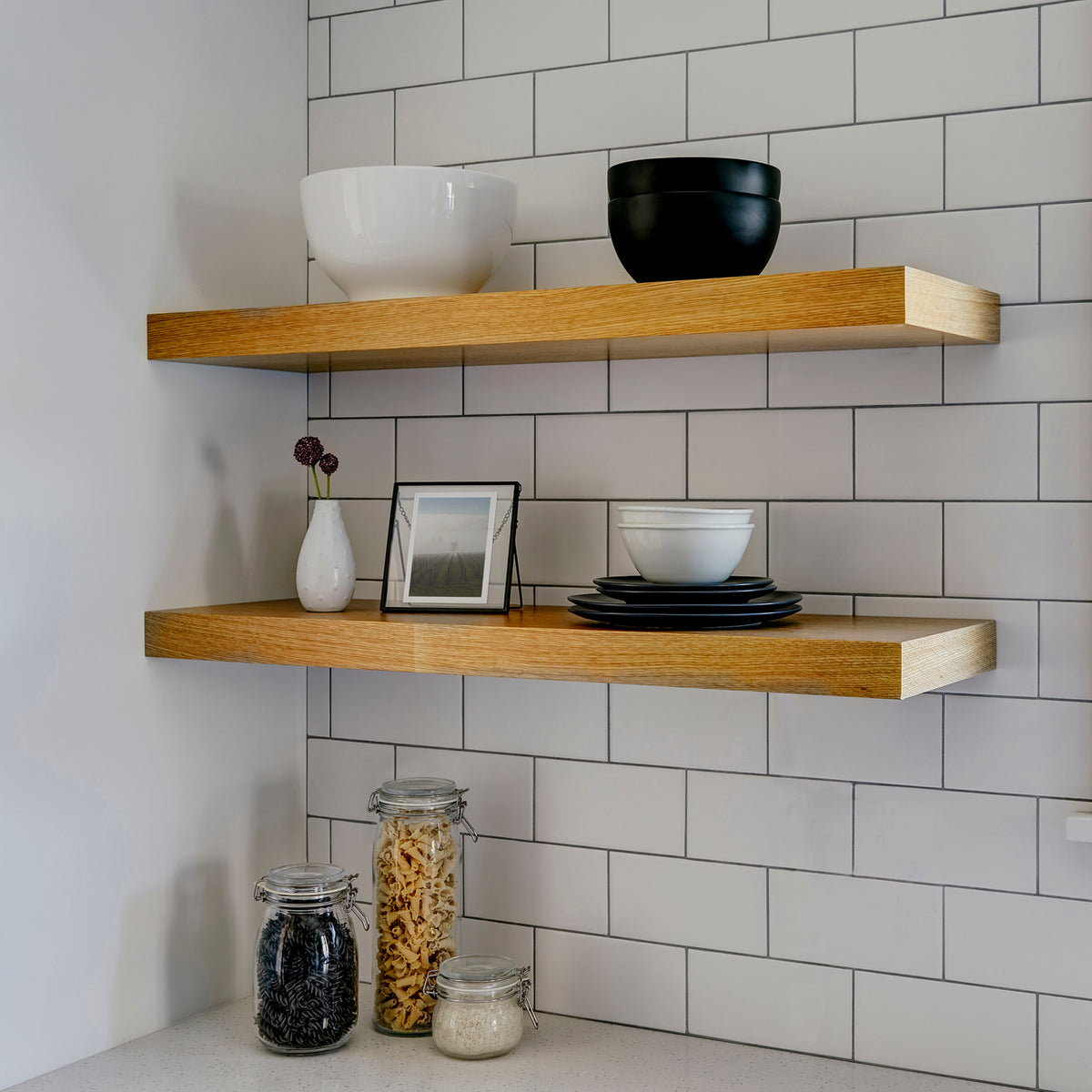 Bespoke Solid Wooden Floating Shelf - 150mm Depth x 18mm Thickness – Ruby Group