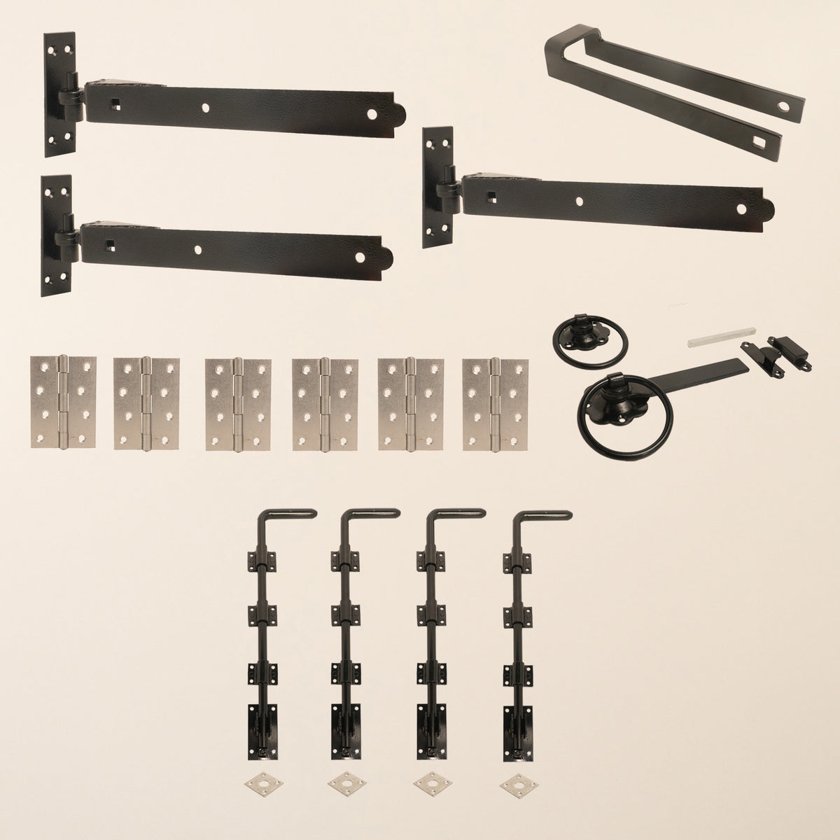 4 Leaf Bifold Entrance Gate Black Ironwork Bundle – Ruby Group