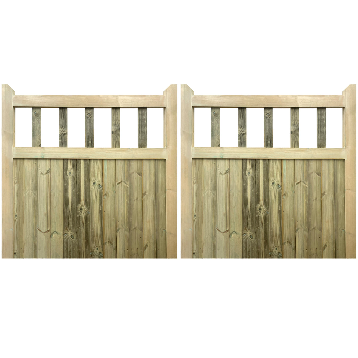 3/4 Split Driveway Gates | Pressure Treated Gates | Ruby UK – Ruby Group