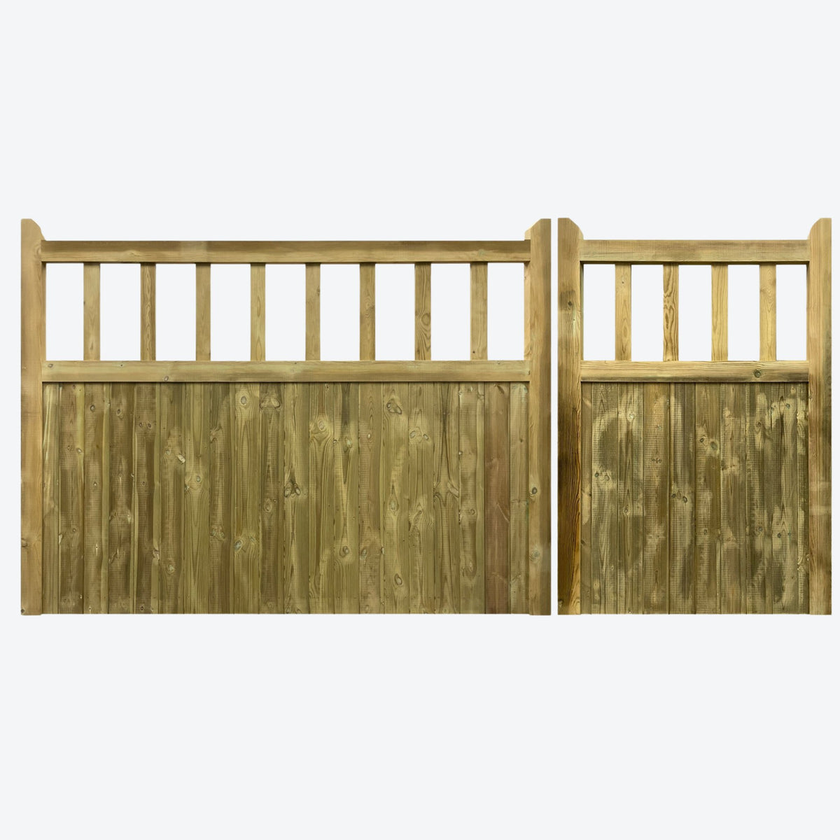 3/4 Split Driveway Gates | 70/30 Split Entrance Gate – Ruby Group