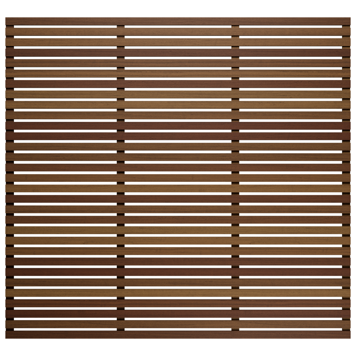Iroko Slatted Fence Panels – Ruby Group