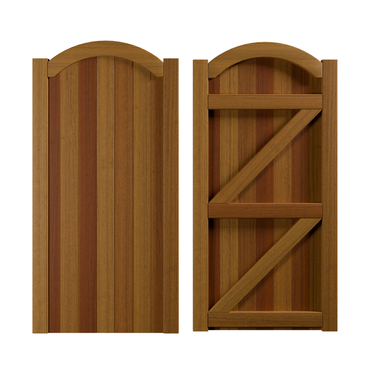 Iroko Mortise & Tenon Arch Top Gate - (1.2m High) – Ruby Group
