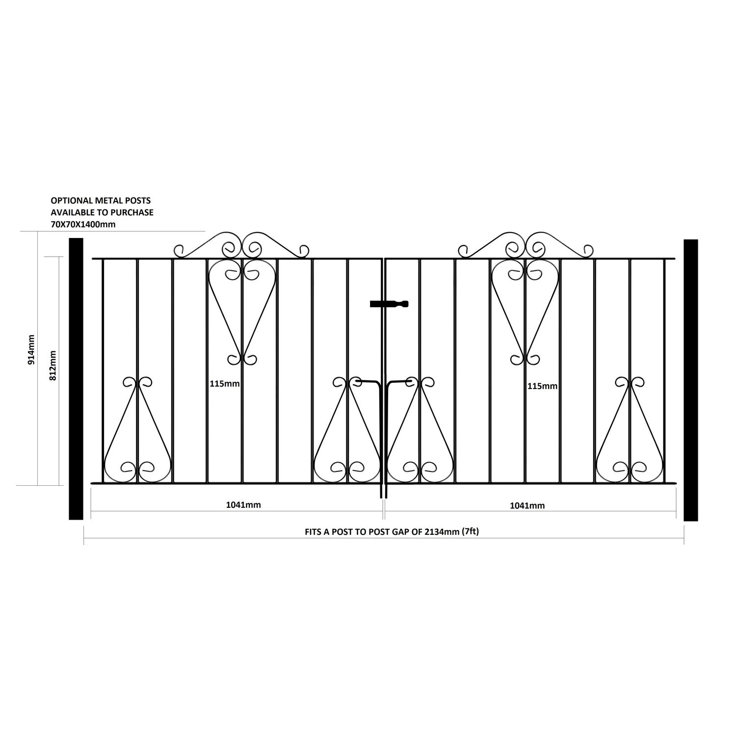 Callington Flat Top Driveway Gate – Ruby Group