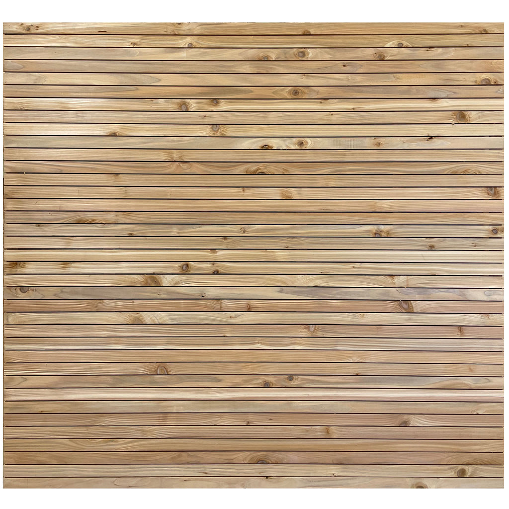 Cedar / Larch Slatted Fence Panels (6mm Spacings) – Ruby Group