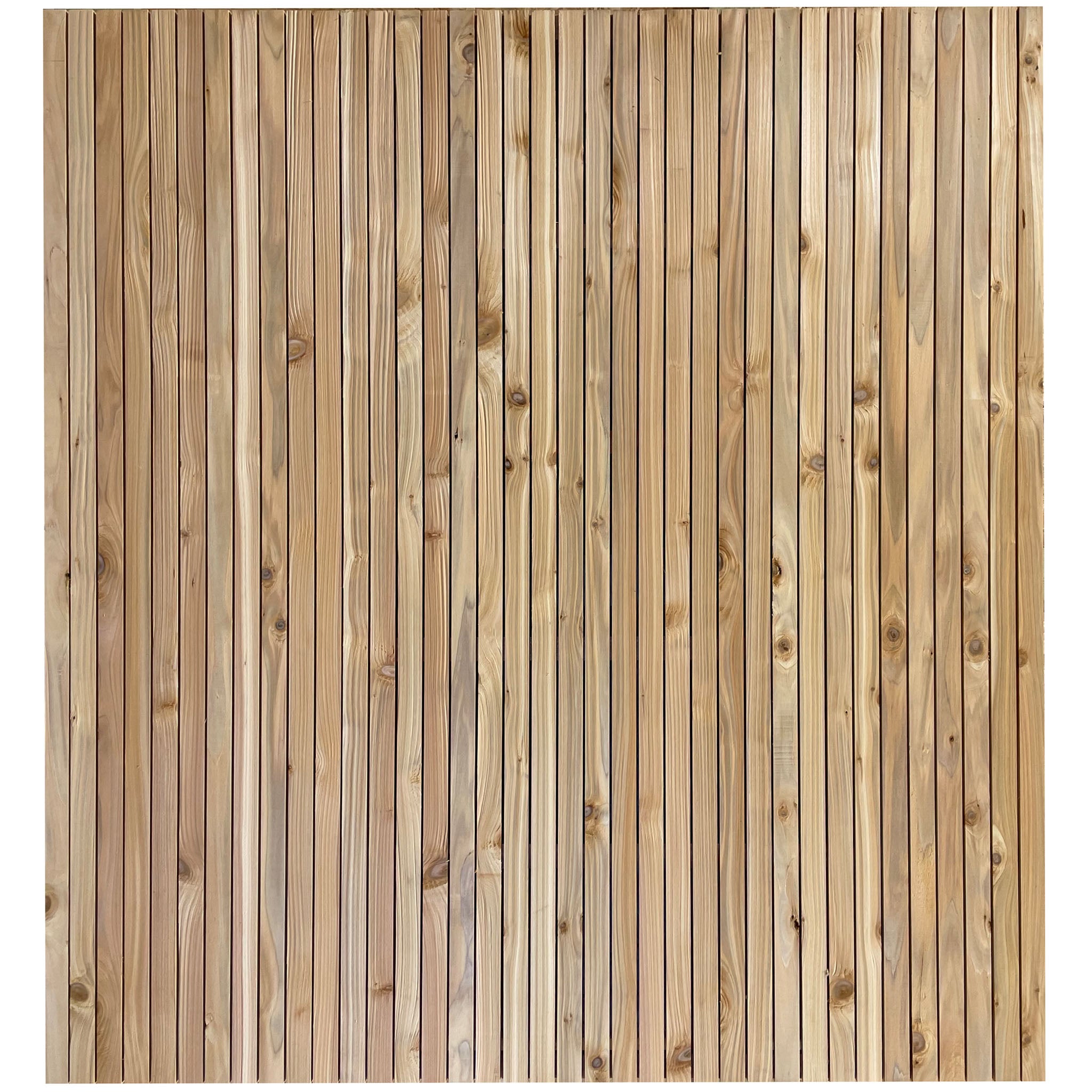 Cedar/Larch Slatted Fence Panels | 6mm Spacings | Vertical – Ruby Group