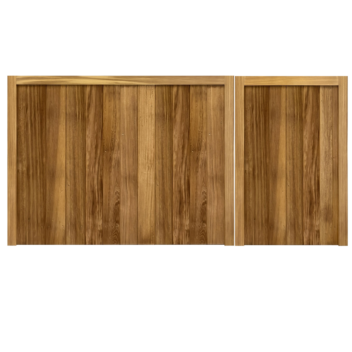Iroko Croyde Hardwood Driveway Gates | Ruby UK – Ruby Group