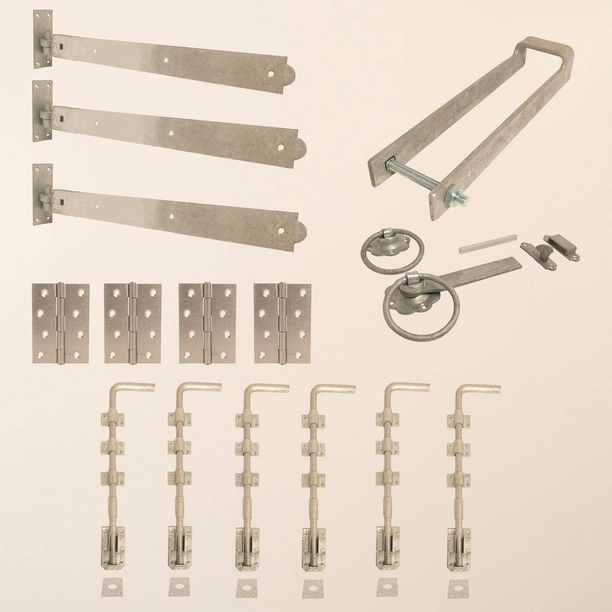 4 Leaf Bifold Entrance Gate Galvanised Ironwork Bundle >1800mm High – Ruby Group