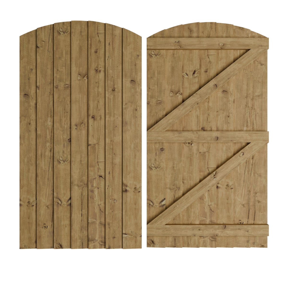 Curved Featheredge Side Gate | Pedestrian Gate – Ruby Group