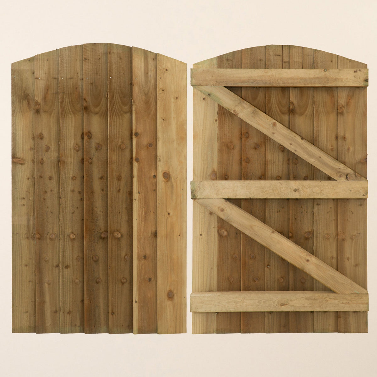Curved Featheredge Side Gate | 1.5m High | Wooden Gate – Ruby Group