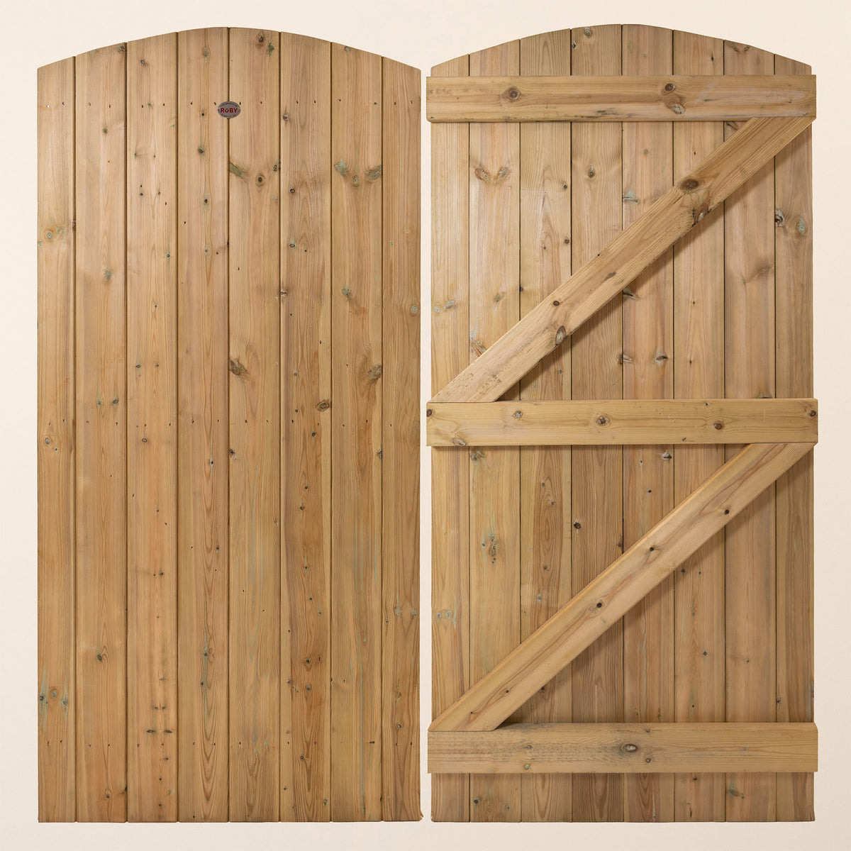 Instow Curved Tongue & Groove Curved Side Gate | Garden Gate – Ruby Group