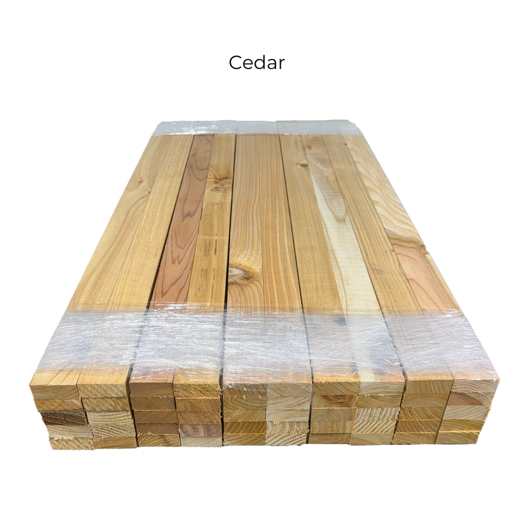 Larch / Cedar DIY 2" x 1" Bundle - Design your own Fence Slats, Plante ...