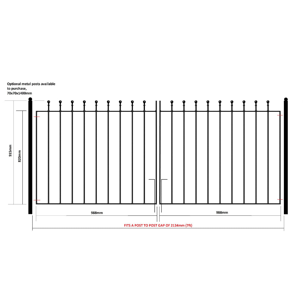 Mousehole Flat Top Driveway Gate – Ruby Group