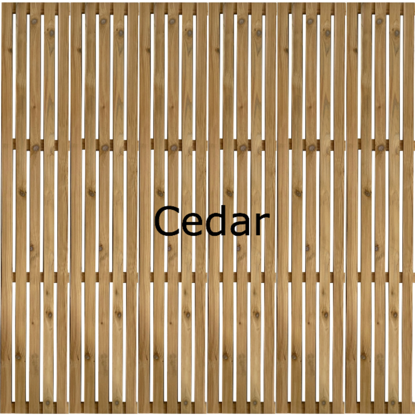 Cedar Slatted Fence Panels | Vertical Slats | Ruby UK – Ruby Group