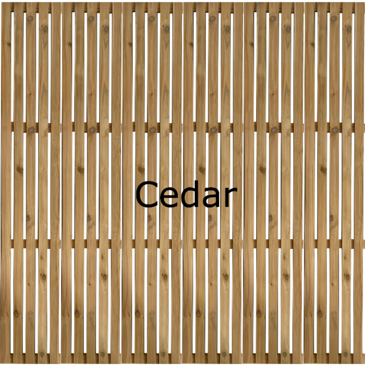 Cedar Slatted Fence Panels | Vertical Slats | Ruby UK – Ruby Group