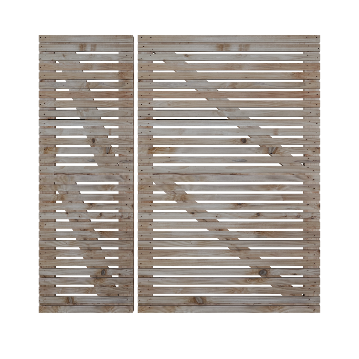 Cedar Slatted Gates 3/4 1/4 Split | Driveway Gates – Ruby Group