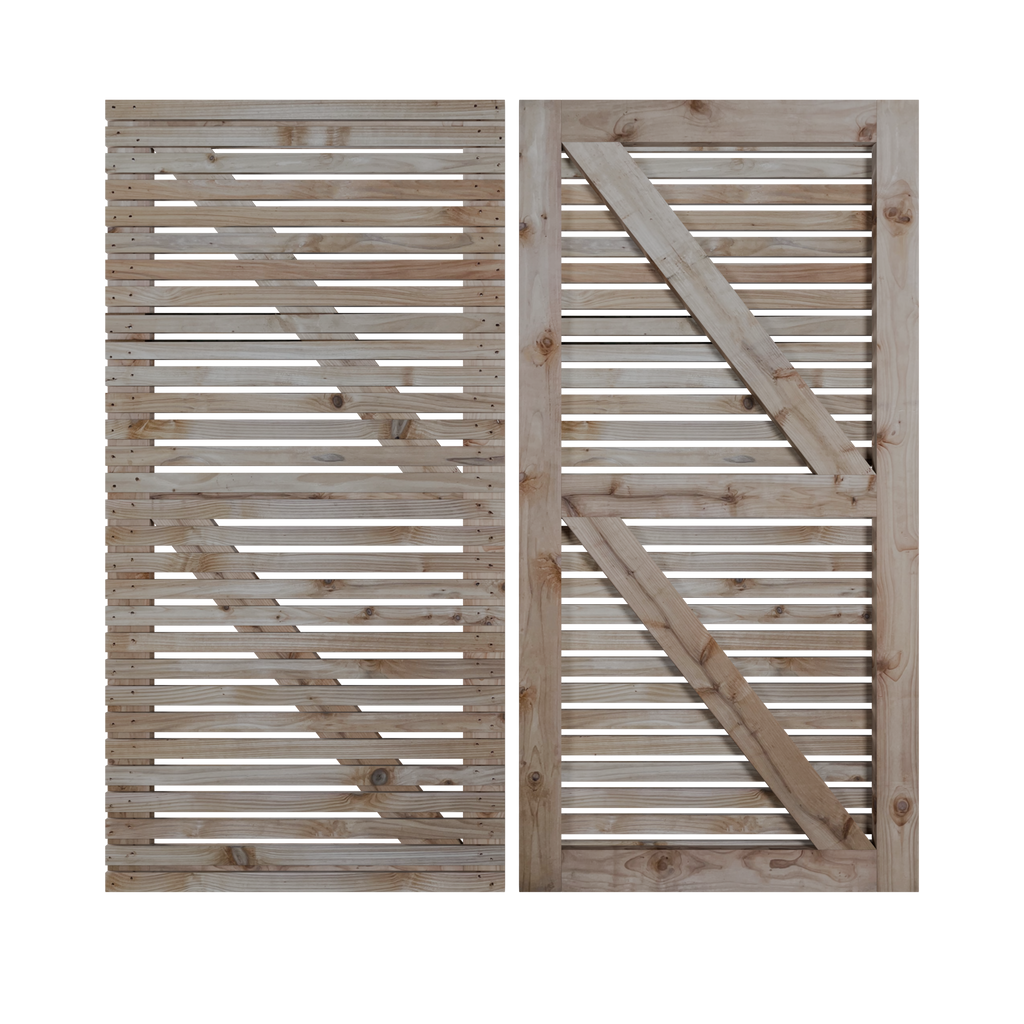 Cedar Slatted Gate Single – Ruby Group