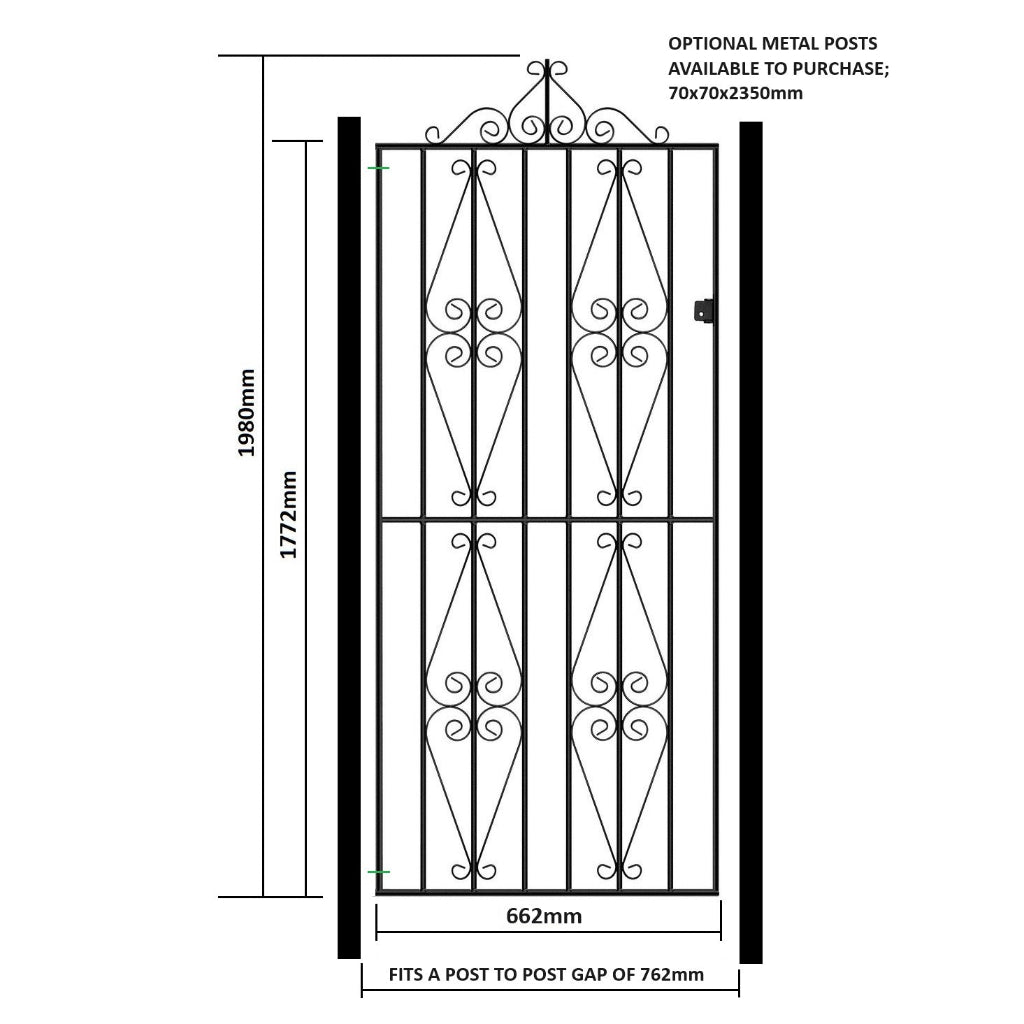 St Austell Flat Top Garden Gate Tall – Ruby Group