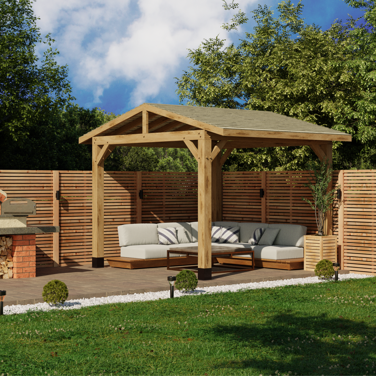 Oak Pergola | Garden Structures – Ruby Group