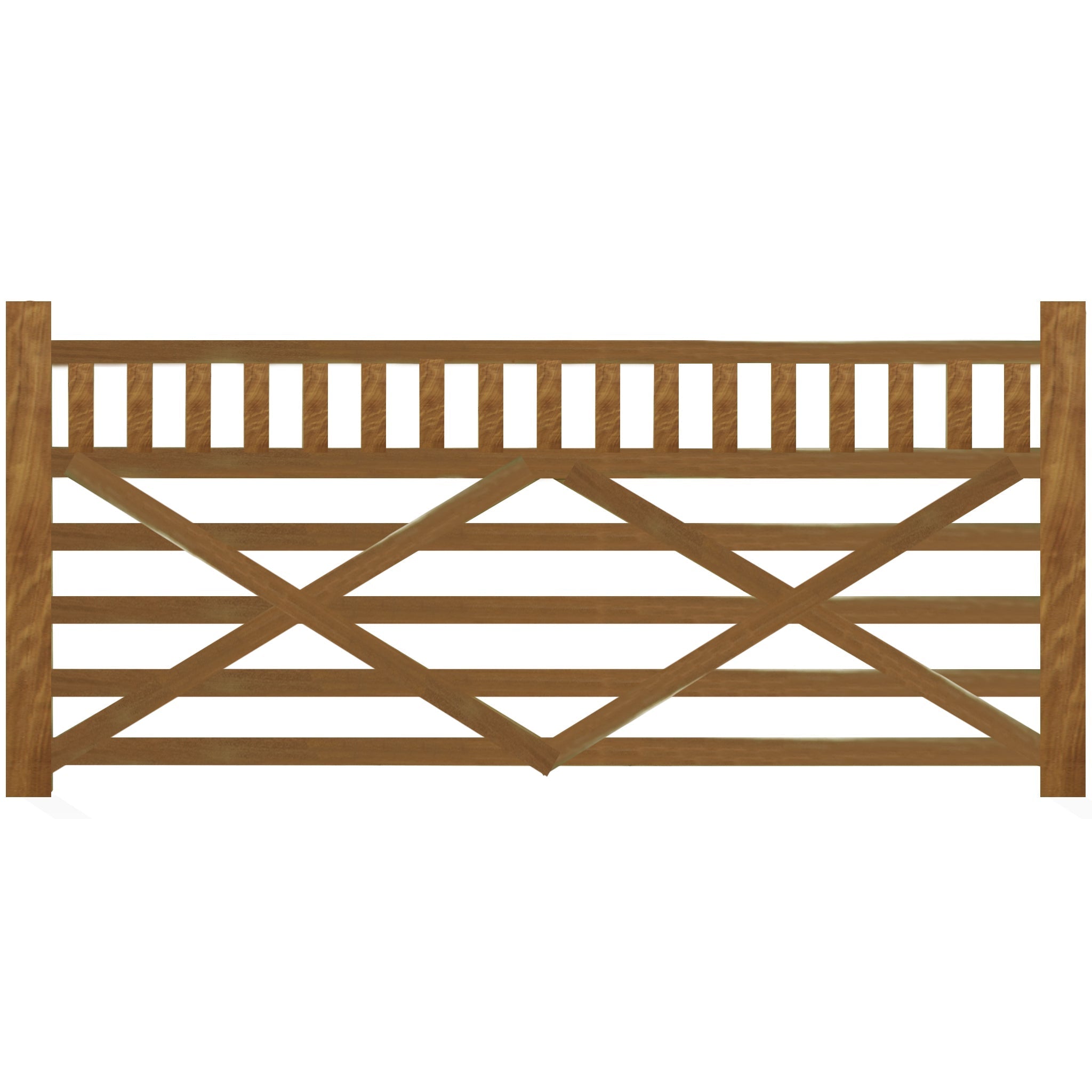 Iroko Entrance Gate | Hardwood Driveway Gate | Ruby UK – Ruby Group