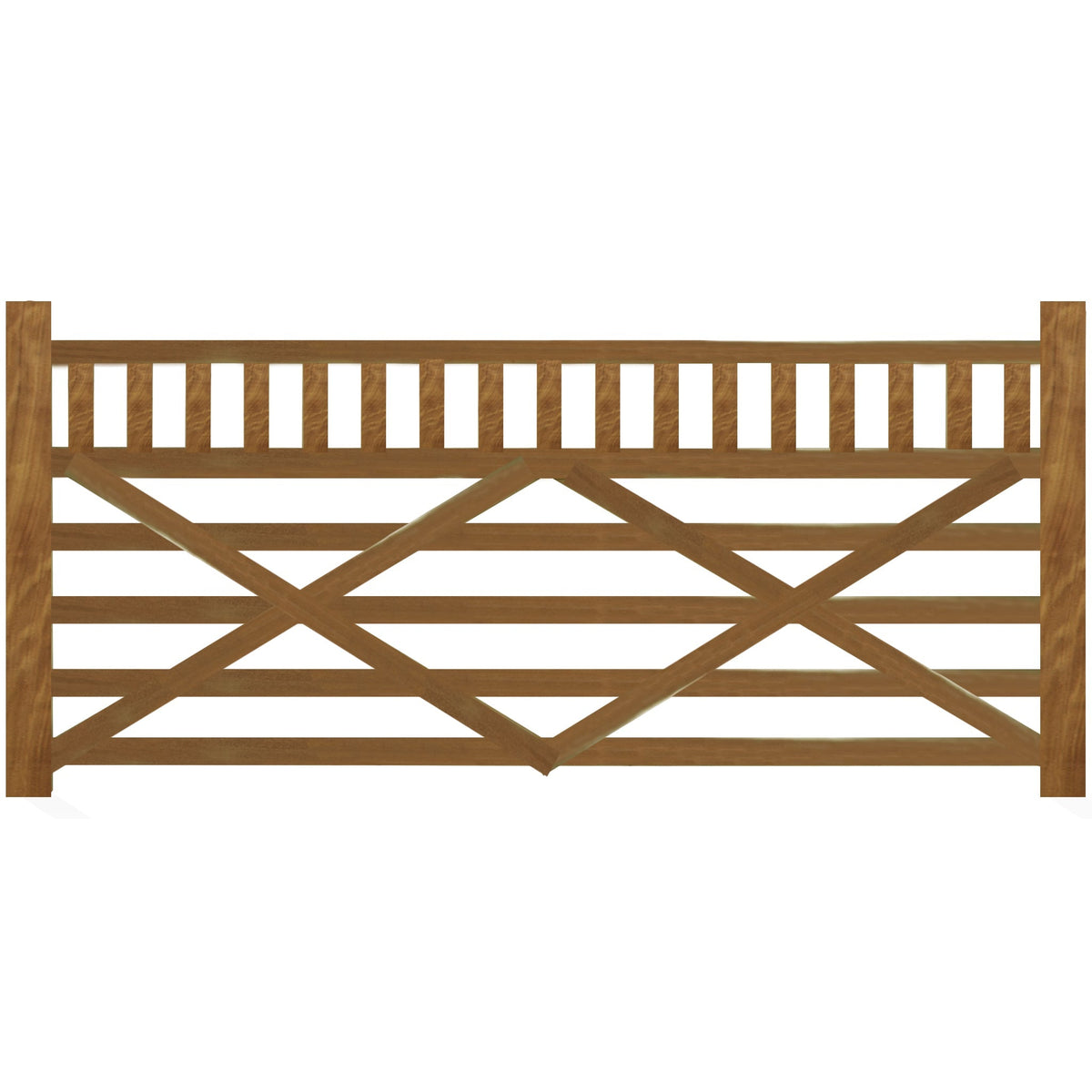 Iroko Entrance Gate | Hardwood Driveway Gate | Ruby UK – Ruby Group