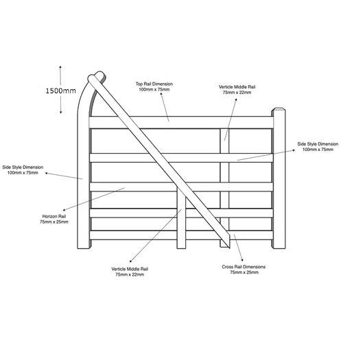 Exbourne Curved Heel Gate | Driveway Gates | Ruby UK – Ruby Group