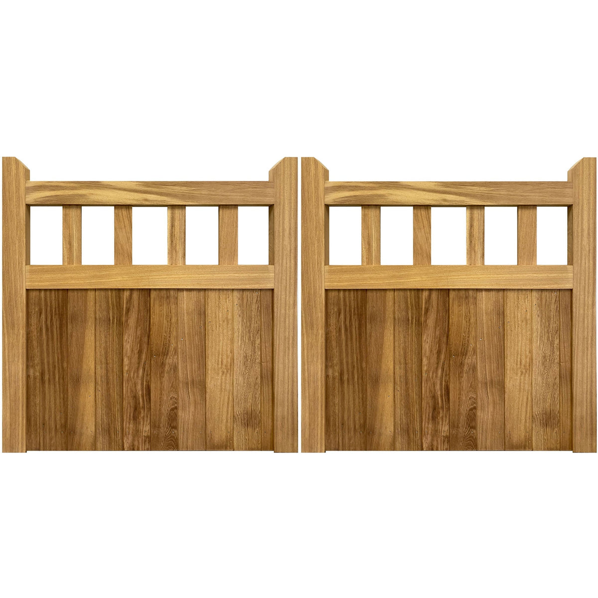 Iroko Hardwood Driveway Gates | Ruby UK – Ruby Group